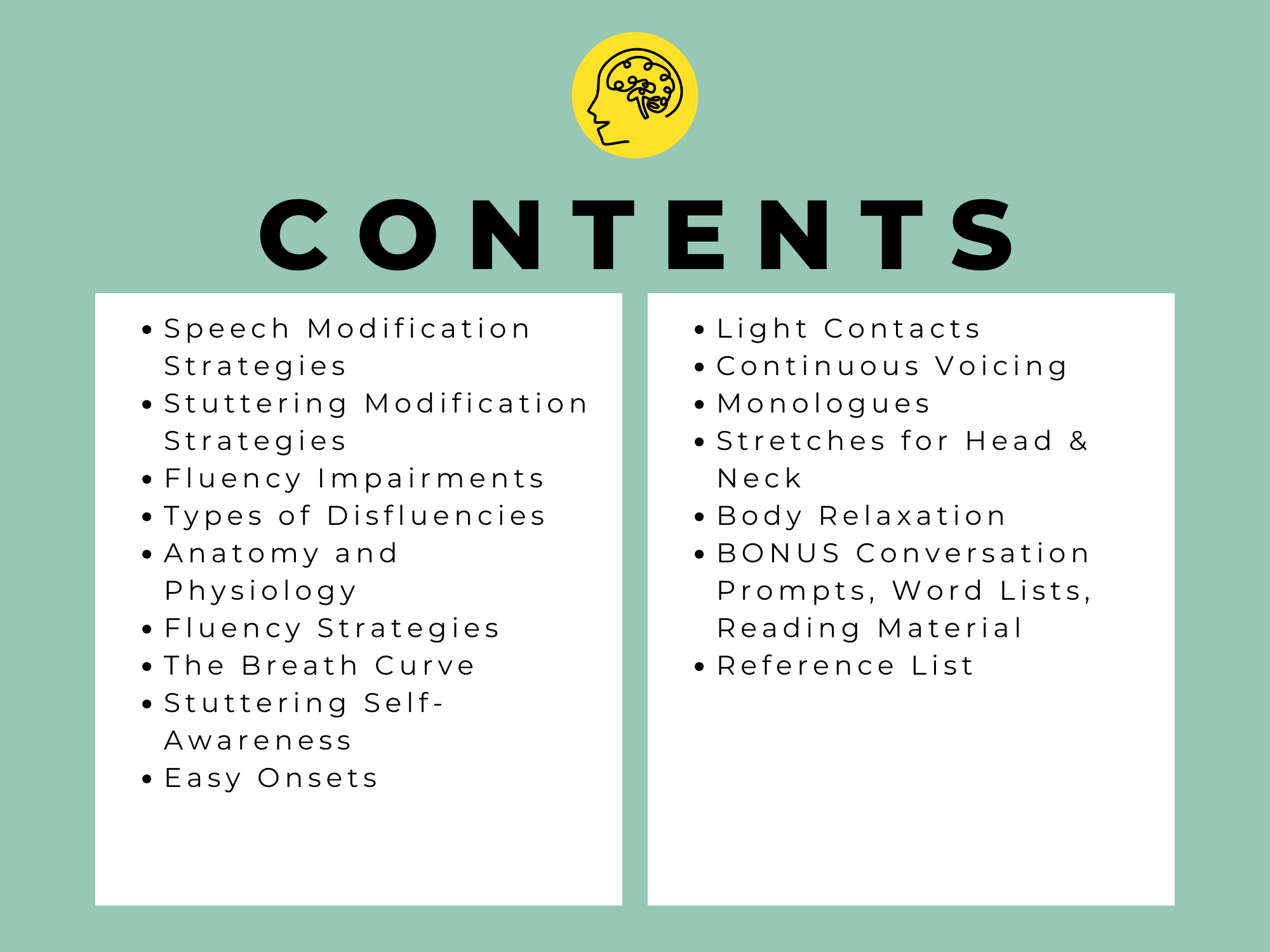 Cluttering Assessment & Treatment Plus Stuttering Comparison Chart